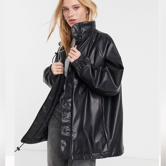 Weekday | Jackets & Coats | Weekday Briana Faux Leather Bomber Jacket ...